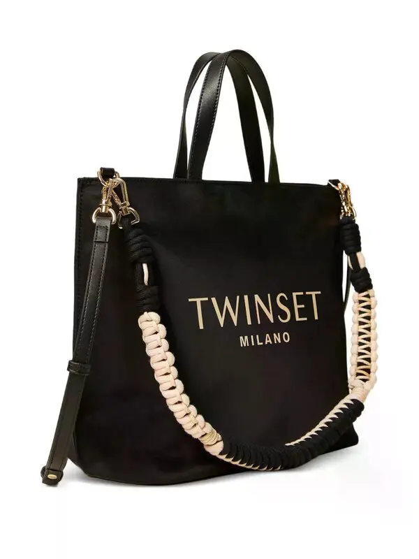 TWINSET Logo Strap Tote Bag