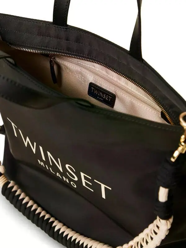 TWINSET Logo Strap Tote Bag