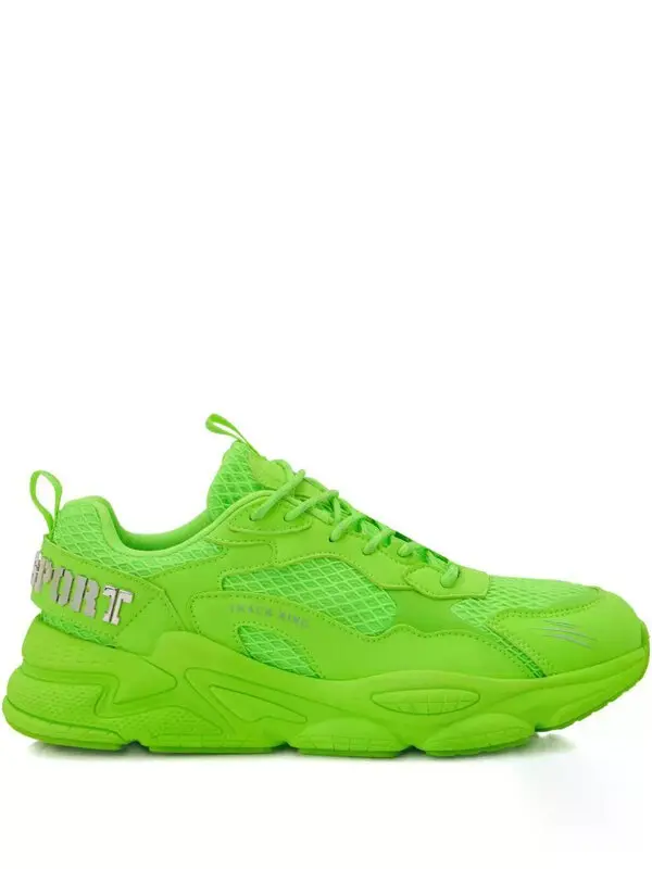 PLEIN SPORT Track-king Gen.x.05 Logo-plaque Trainers - Green