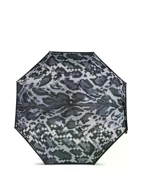Moschino Pixel-print Umbrella - Grey