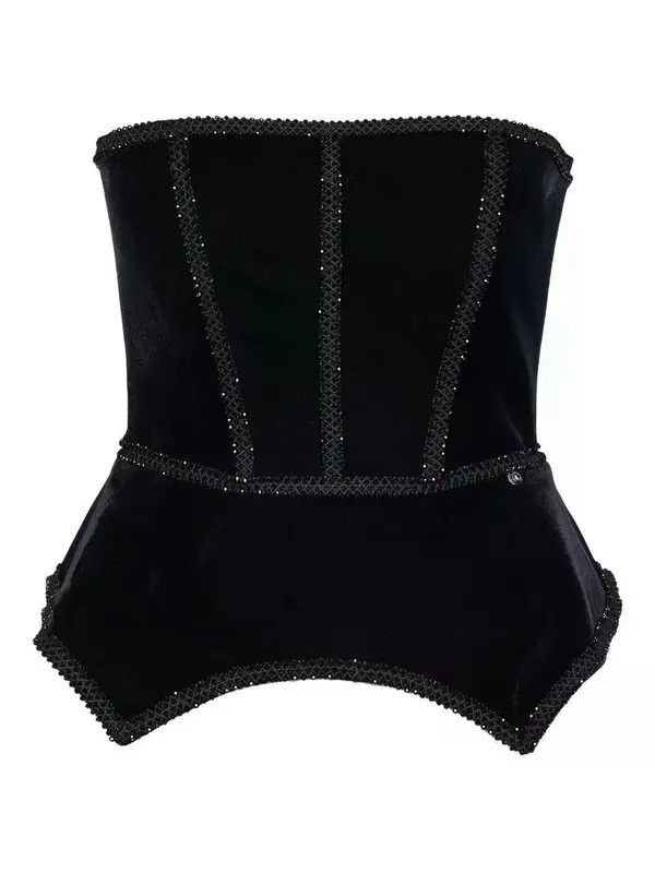 NISSA Embellished Corset Top