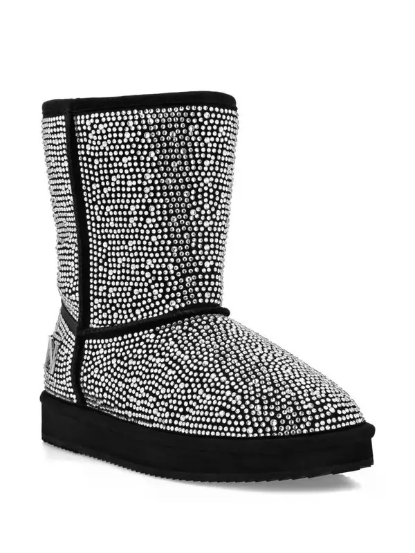 Philipp Plein Embellished Flat Ankle Boots