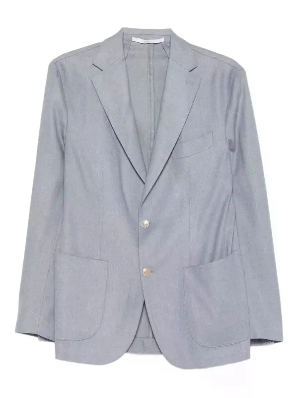 Eleventy Patch-pocket Single-breasted Blazer