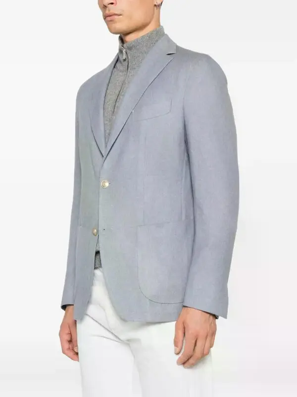 Eleventy Patch-pocket Single-breasted Blazer