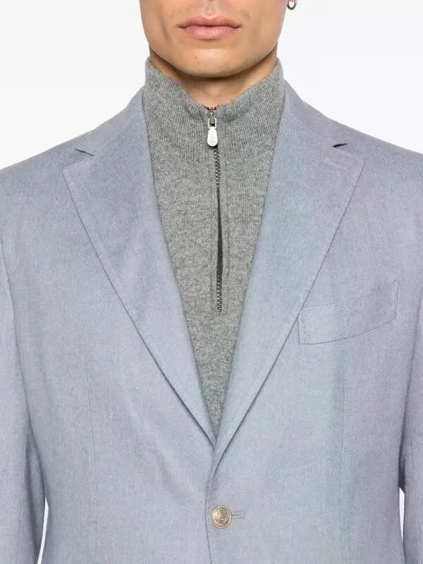 Eleventy Patch-pocket Single-breasted Blazer