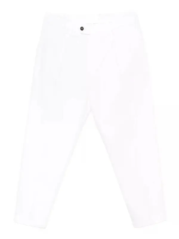 Eleventy Pleat-detail Trousers - White