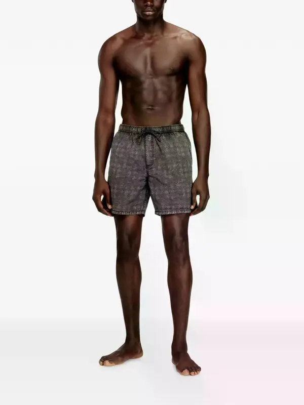 DIESEL® Drawstring Denim-effect Swim Shorts
