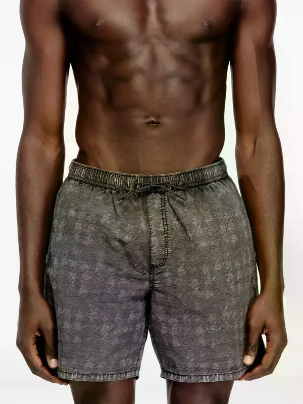 DIESEL® Drawstring Denim-effect Swim Shorts