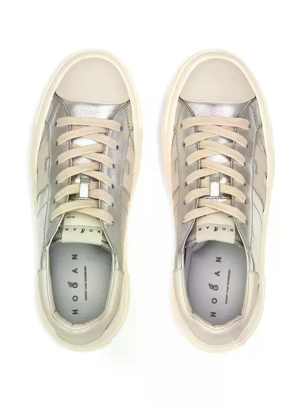 Hogan H705 Platform Sneakers - Silver