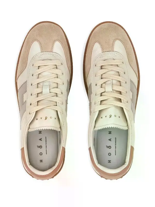 Hogan H698 Leather Platform Sneakers