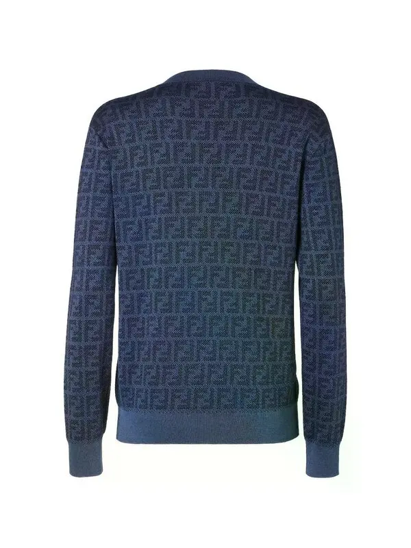 Fendi Patterned Sweater - Blue