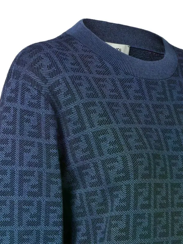 Fendi Patterned Sweater - Blue