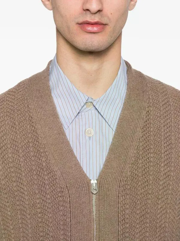 FURSAC V-neck Zip-up Cardigan