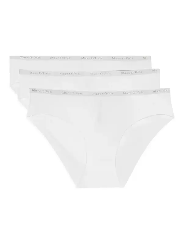 Marc O'polo Logo-waistband Briefs - White