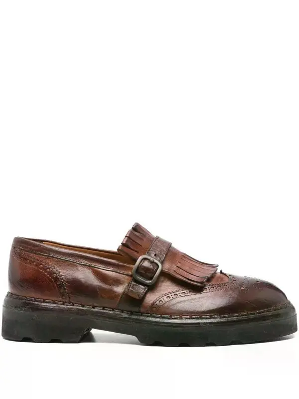 Eleventy Tassel-buckle Monk Shoes