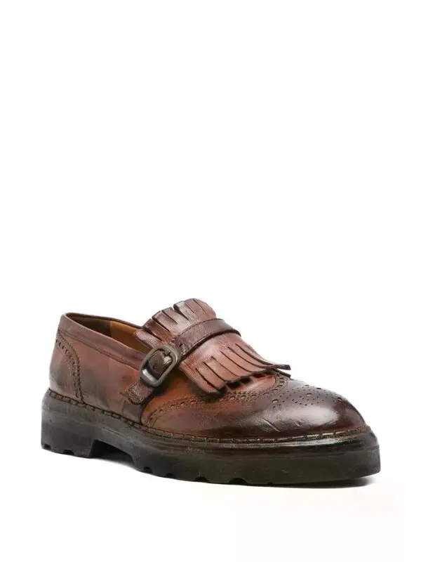 Eleventy Tassel-buckle Monk Shoes