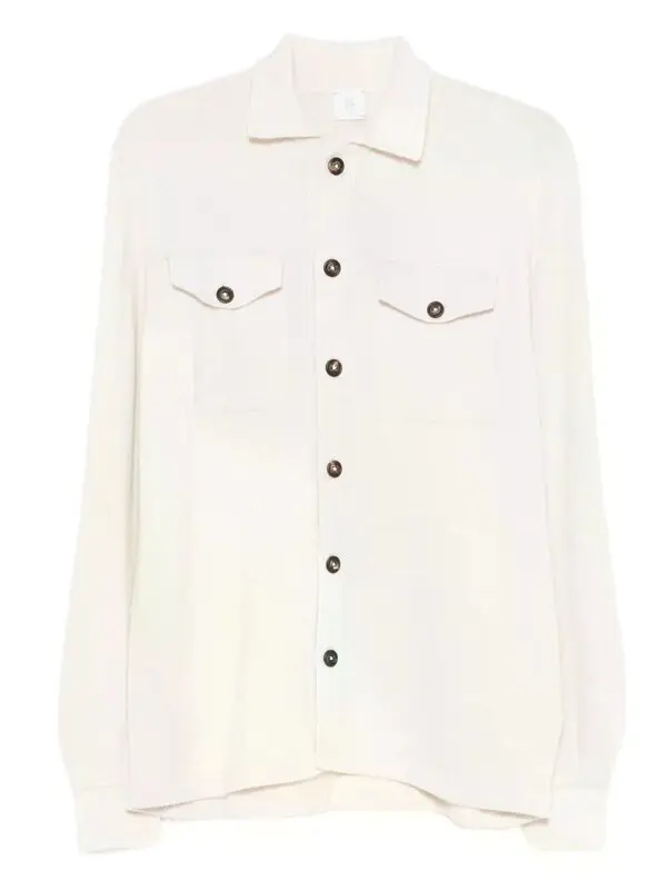 Eleventy Button-down Cashmere Overshirt