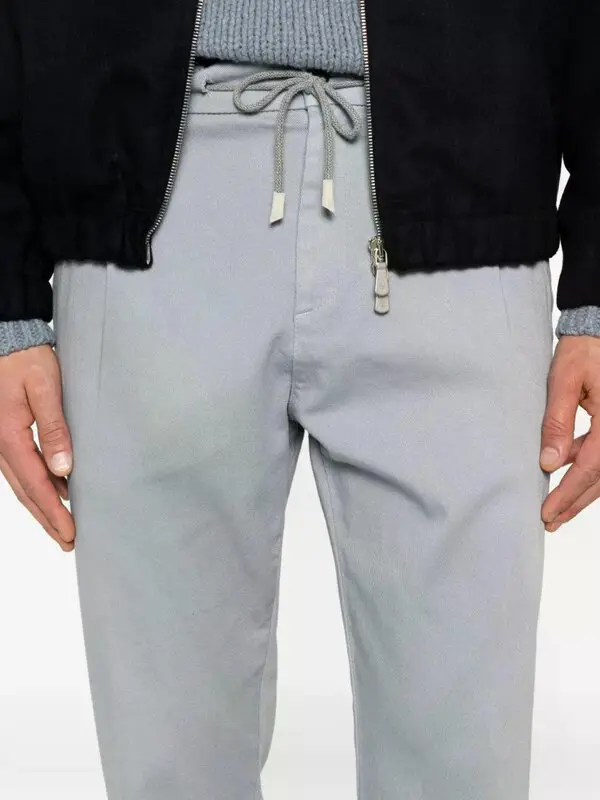 Eleventy Pleat-detail Drawstring Trousers