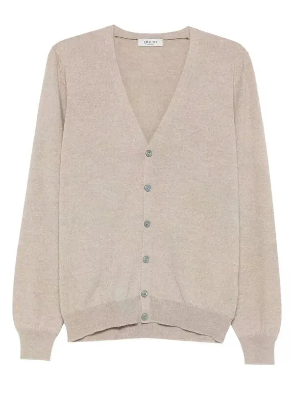 GIUUNO Buttoned Cardigan - Neutrals