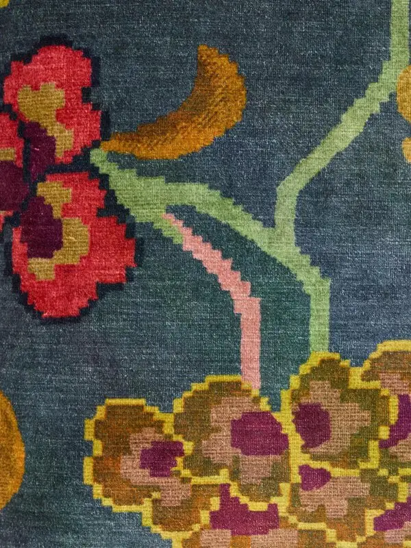Etro Floral-motif Striped Cushion