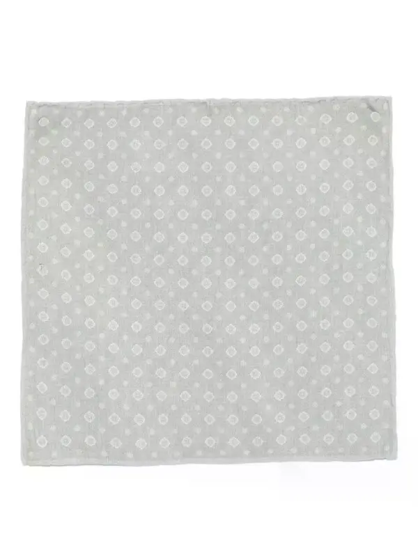 Eleventy Printed Pocket Square - Grey