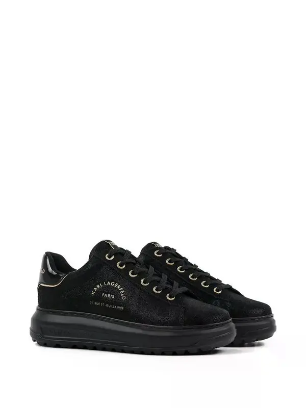 Karl Lagerfeld Logo Eyelet Trainers