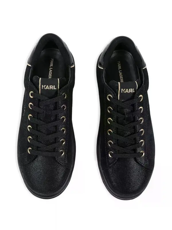 Karl Lagerfeld Logo Eyelet Trainers