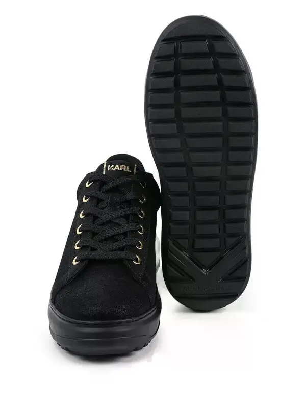 Karl Lagerfeld Logo Eyelet Trainers