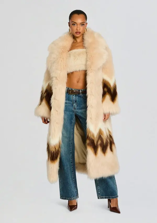 Retrofete Magali Faux Fur Coat