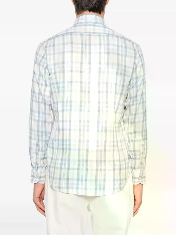 Eleventy Checked Long-sleeve Shirt