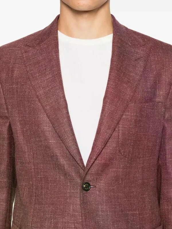 Eleventy Single-breasted Patch-pocket Blazer
