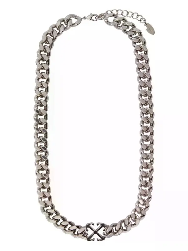Off-White Arrows Chain Necklace - Silver