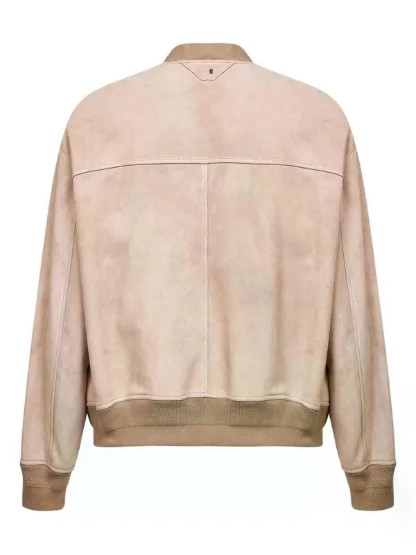 SALVATORE SANTORO Ribbed Leather Jacket