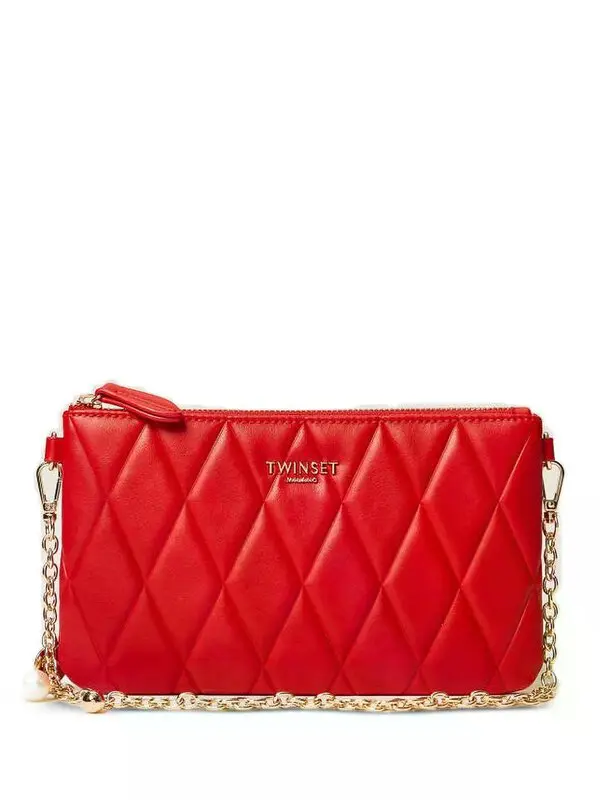 TWINSET Quilted Mini Shoulder Bag - Red