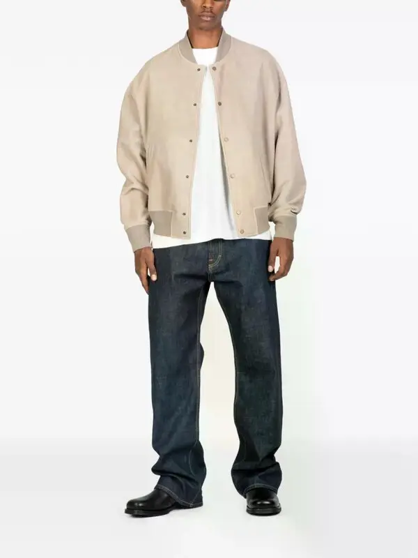SALVATORE SANTORO Buttoned Bomber Jacket
