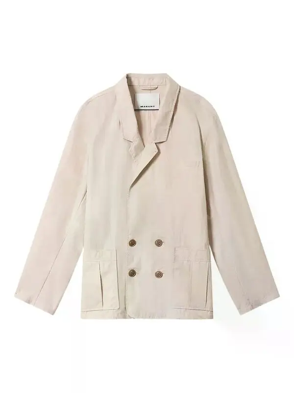 MARANT Yhann Double-breasted Jacket - Neutrals