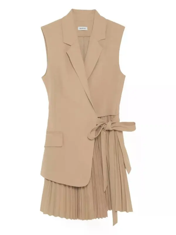 Simkhai Eman Pleated Mini Dress