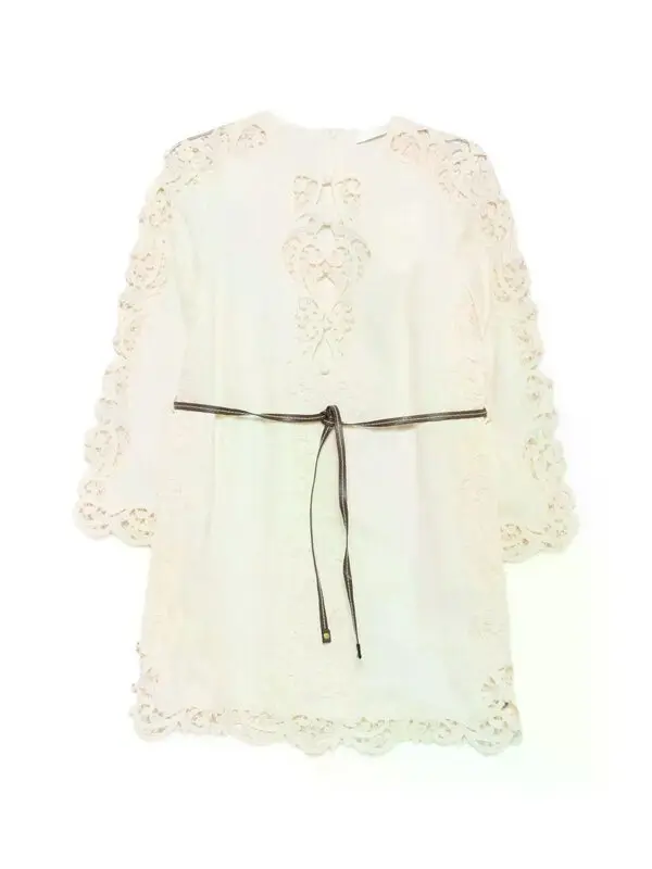 Zimmermann Embroidered Tunic - Neutrals