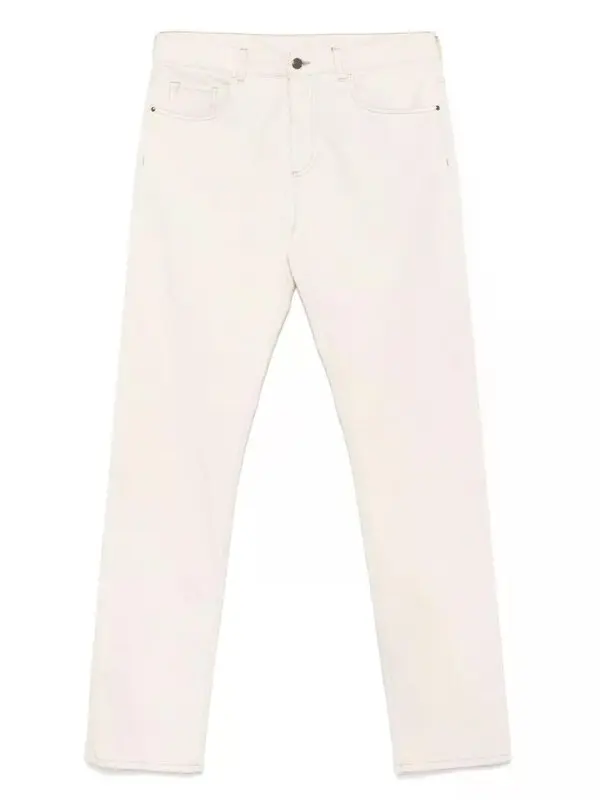 Canali Straight-leg Cotton-blend Jeans