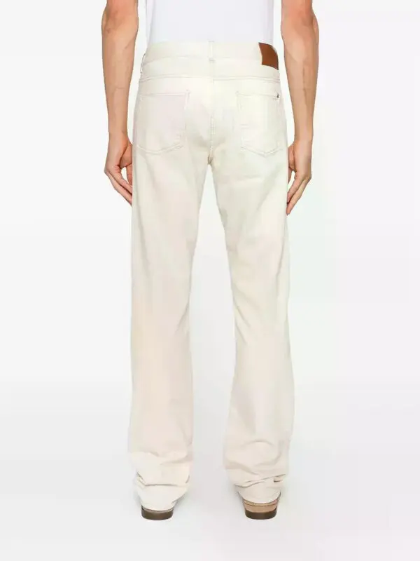 Canali Straight-leg Cotton-blend Jeans