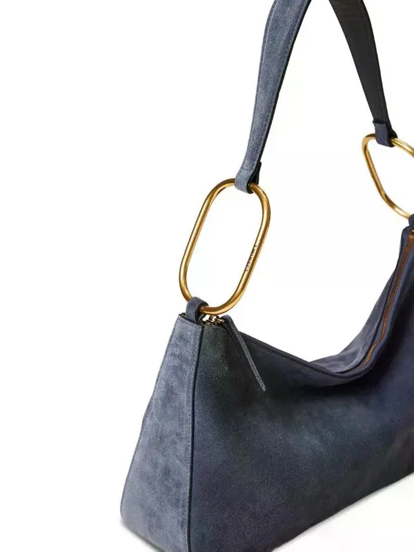 TWINSET Liliane Ring Handle Shoulder Bag - Blue