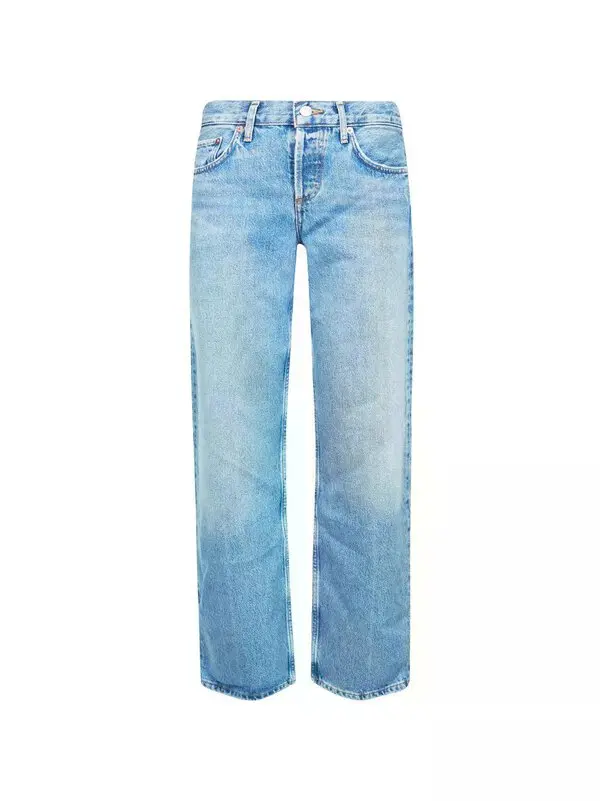 AGOLDE Five-pocket Straight Leg Jeans - Blue