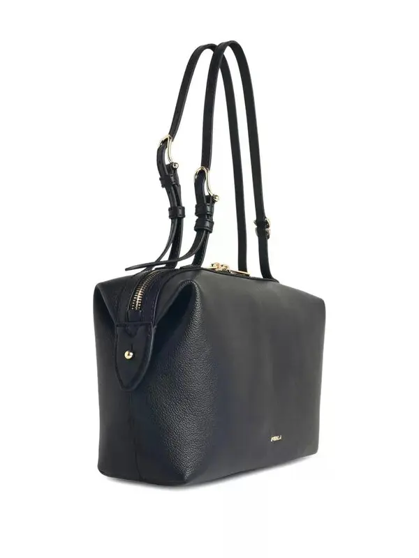 Furla Adjustable Leather Shoulder Bag - Black