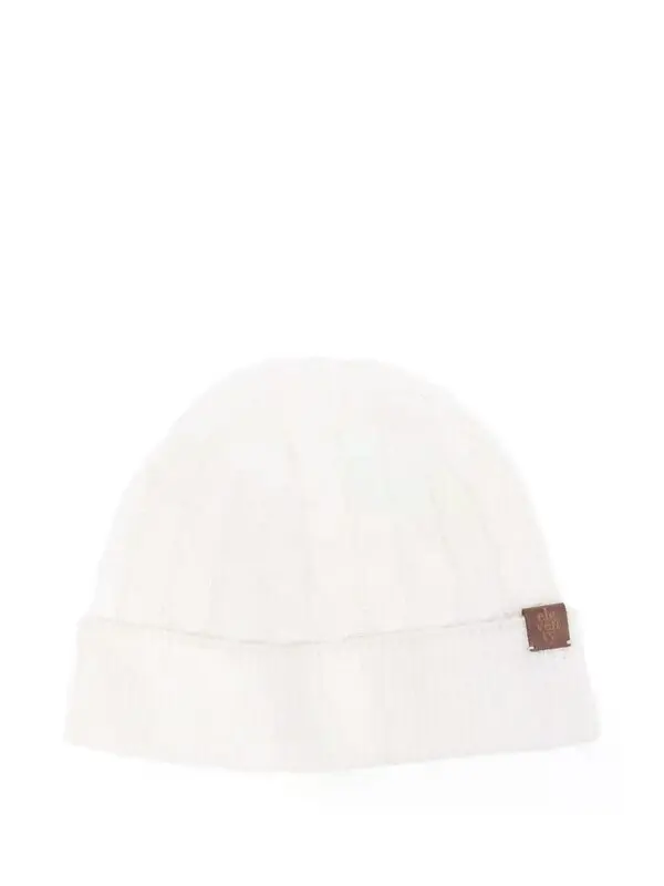 Eleventy Cable-knit Beanie - Neutrals