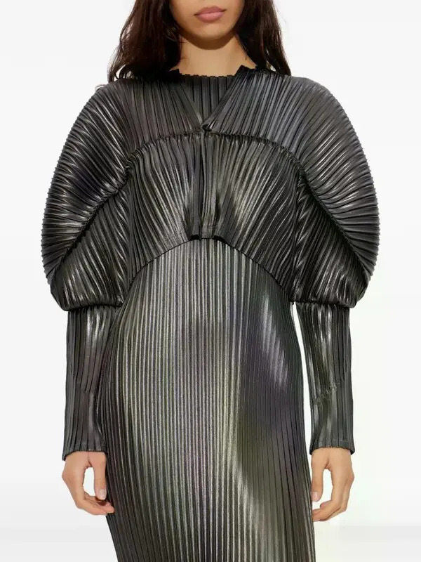 Issey Miyake Buttoned Pleated Top