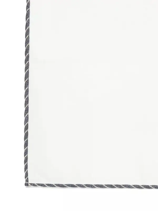 Eleventy Contrasting-trim Pocket Square