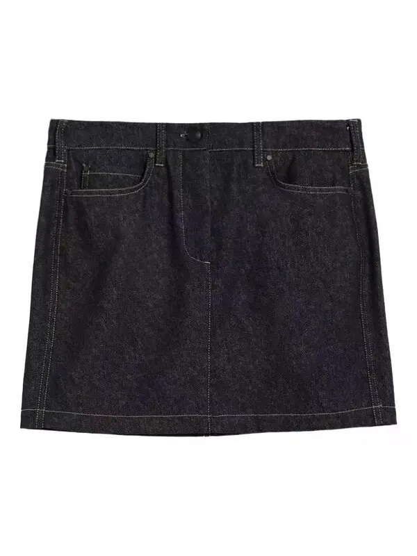 Max Mara Button Denim Mini Skirt