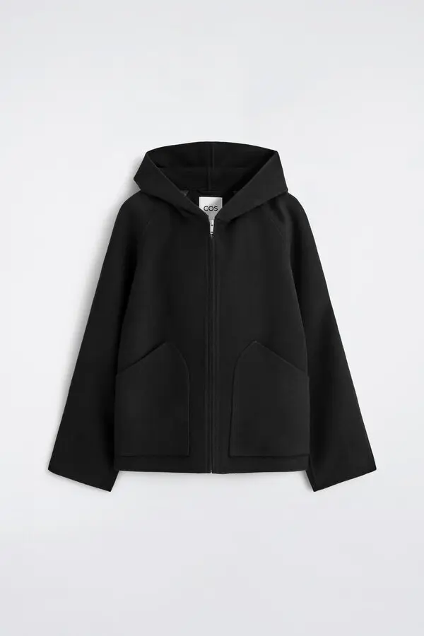 Cos Double-faced Wool Zip-up Hoodie