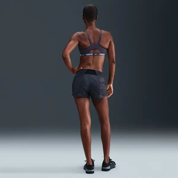 Nike One Dri-fit Mid-rise 3" Brief-lined Shorts