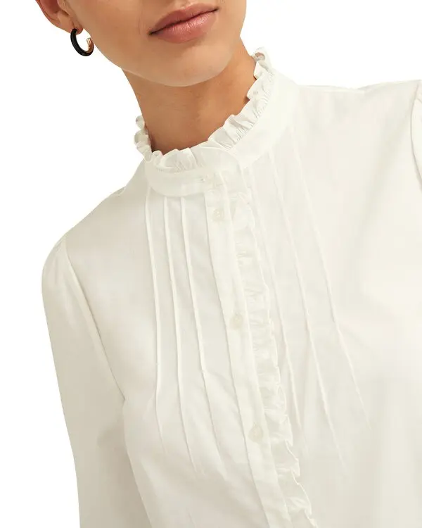 HOBBS LONDON Trinity Ruffle Trim Blouse